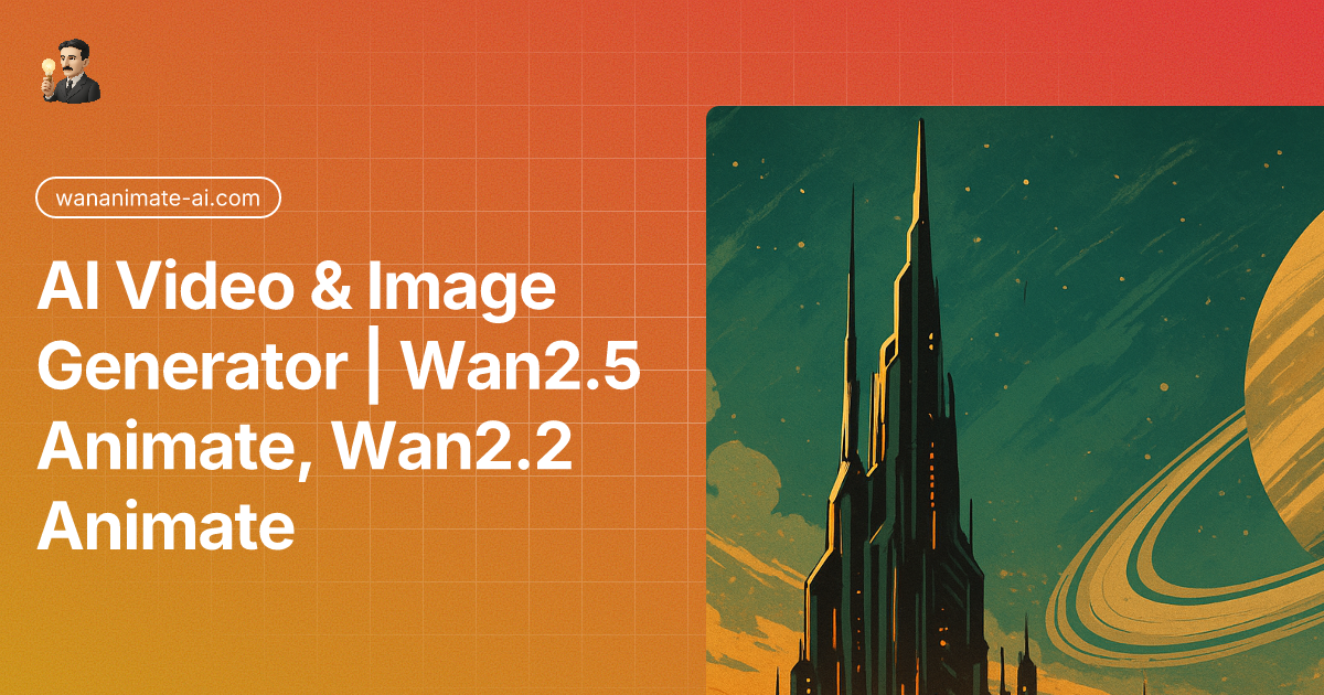 AI Video & Image Generator | Wan2.5 Animate, Wan2.2 Animate